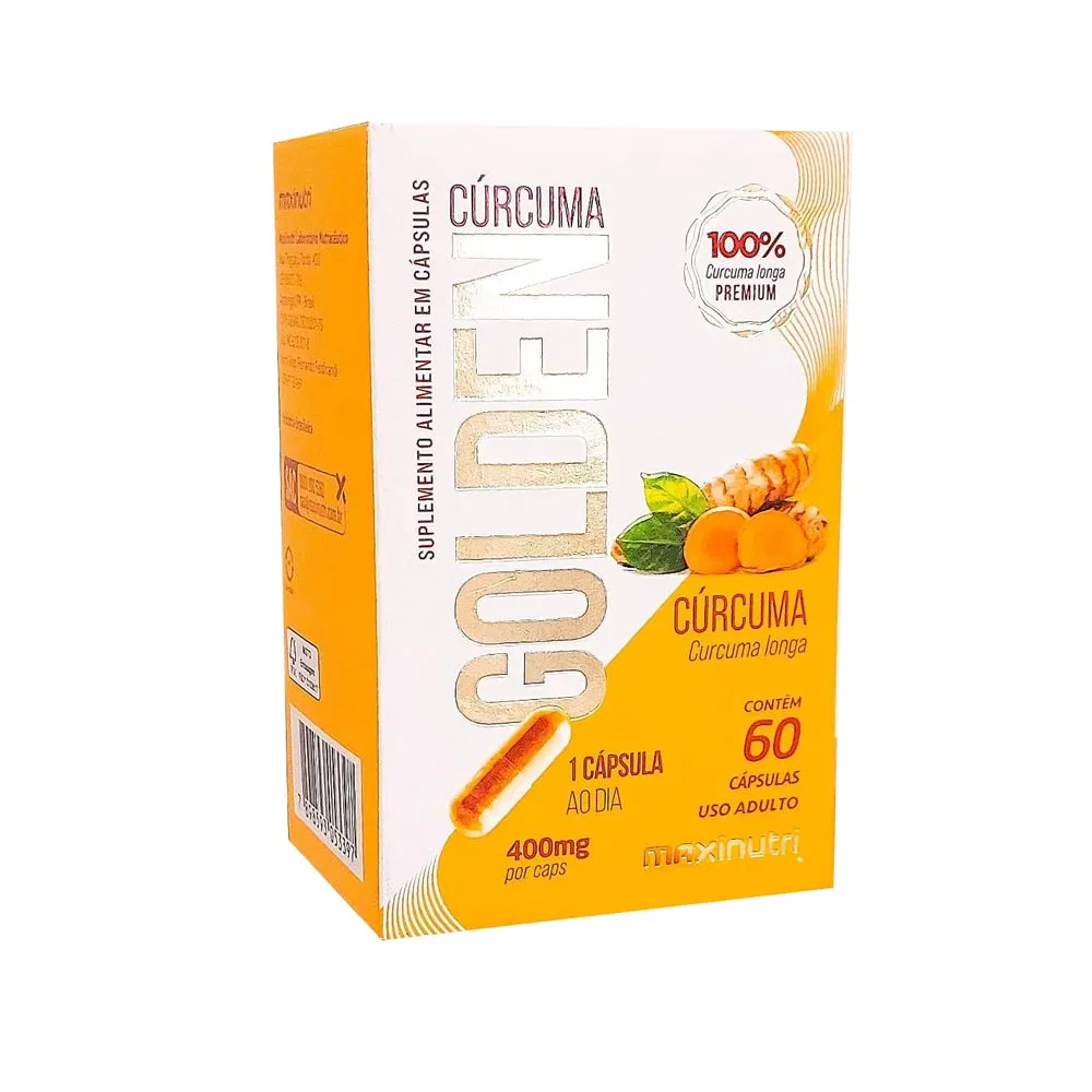 Cúrcuma Golden Maxinutri 400mg com 60 Cápsulas - Drogaria Araujo