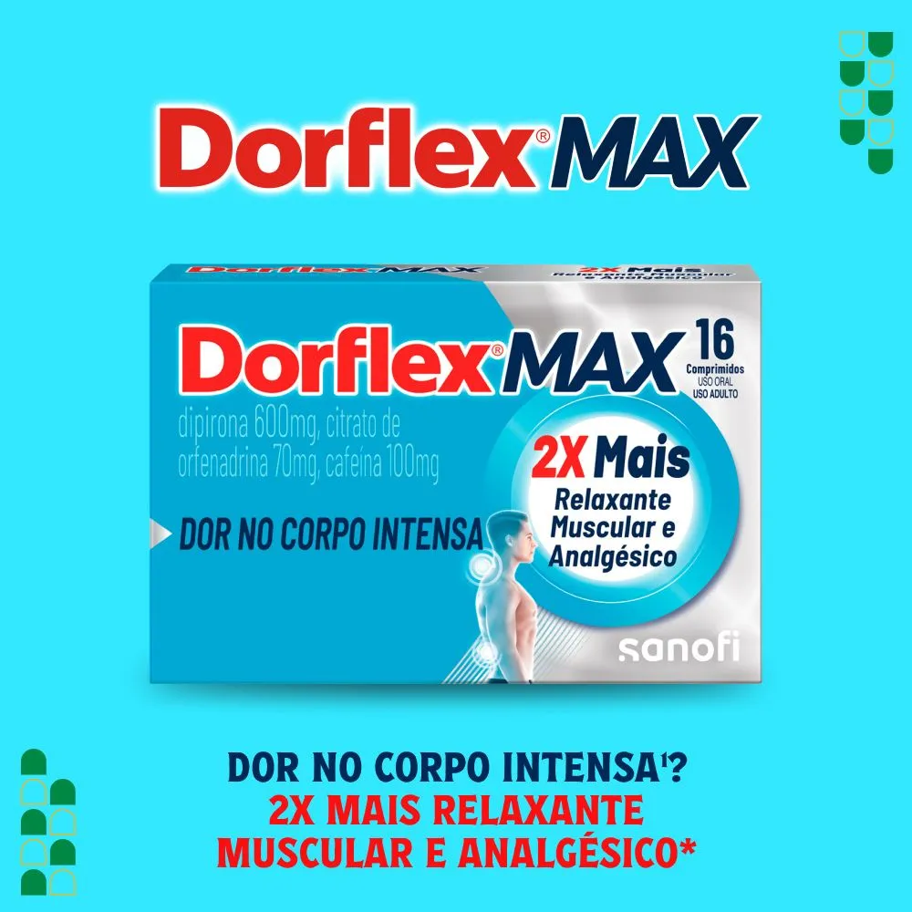 Dorflex Max Analgésico com 16 Comprimidos - Drogaria Araujo