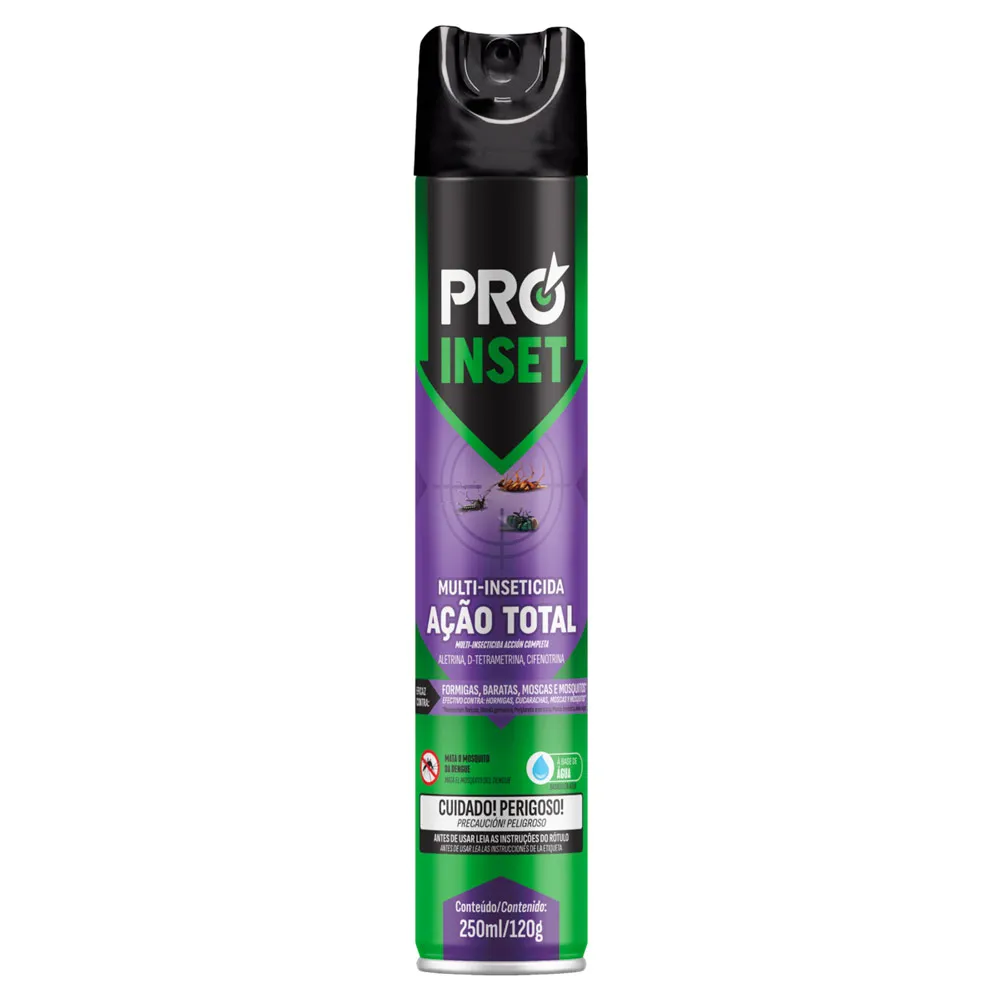 Multi Inseticida Pro Inset Ação Total Aerossol 250ml - Drogaria Araujo