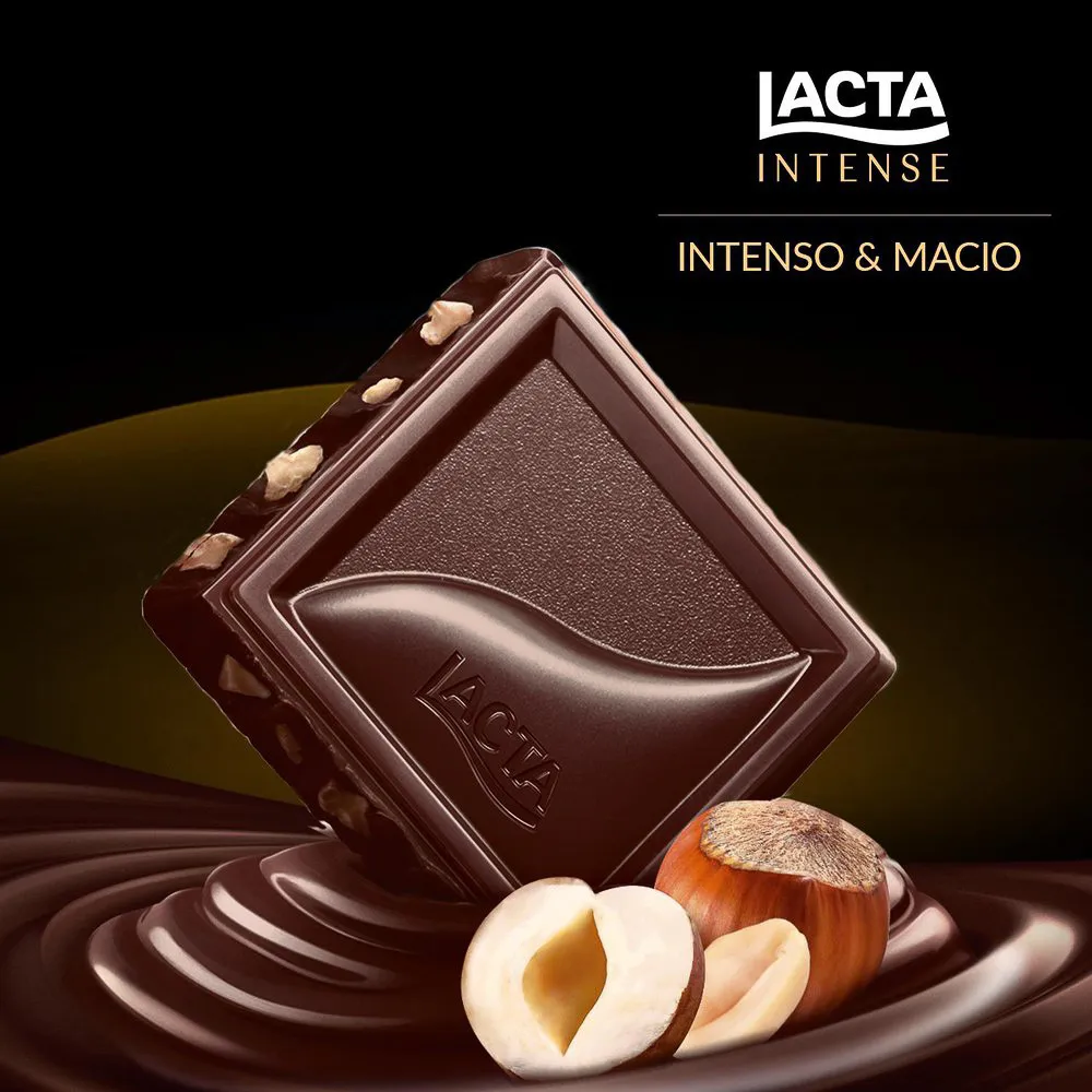 Chocolate Lacta Intense 60% Cacau Mix de Nuts 85g - Drogaria Araujo
