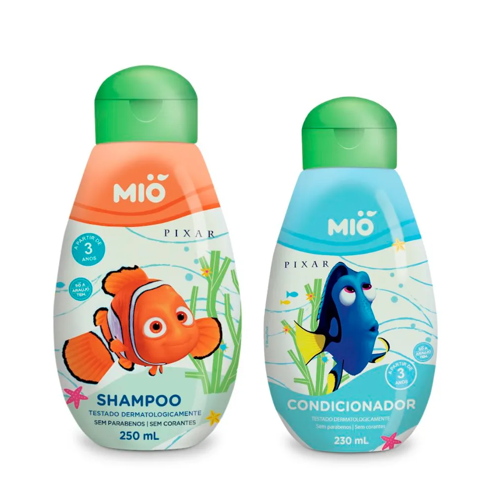 Kit 1 Shampoo Mió Pixar Nemo 250ml - Drogaria Araujo