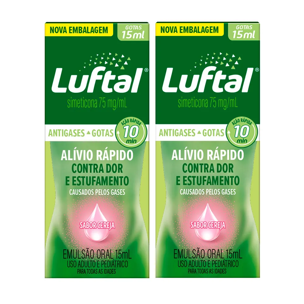 Kit 2 Luftal 75mg/ml Gotas com 15ml - Drogaria Araujo