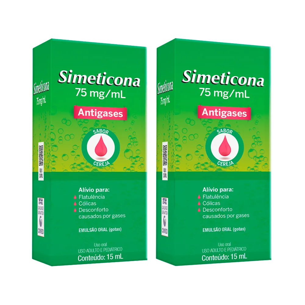 Kit 2 Simeticona 75mg/ml Cimed Genérico Gotas com 15ml - Drogaria Araujo