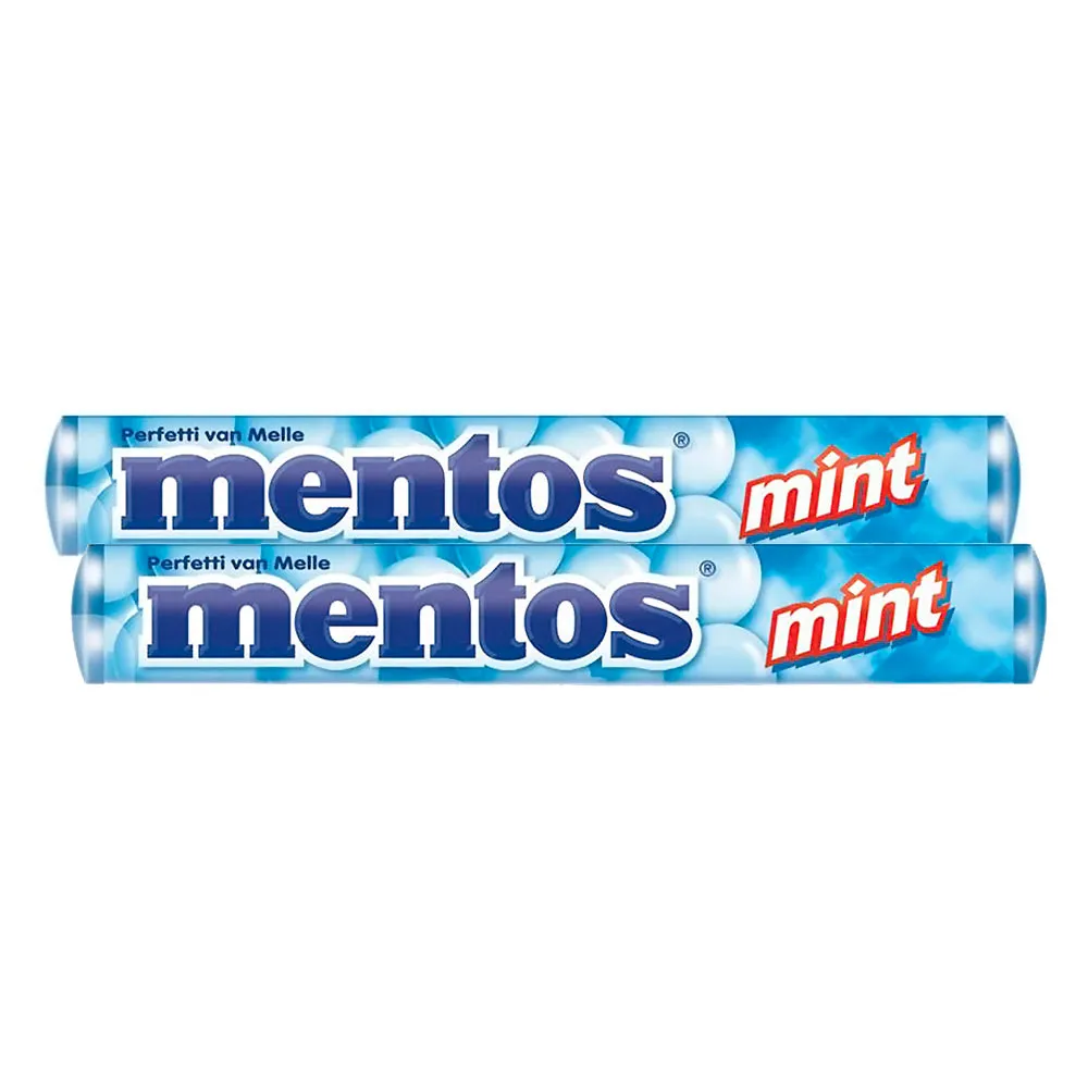 Kit 2 Balas Mastigáveis Mentos Mint 37,5g - Drogaria Araujo