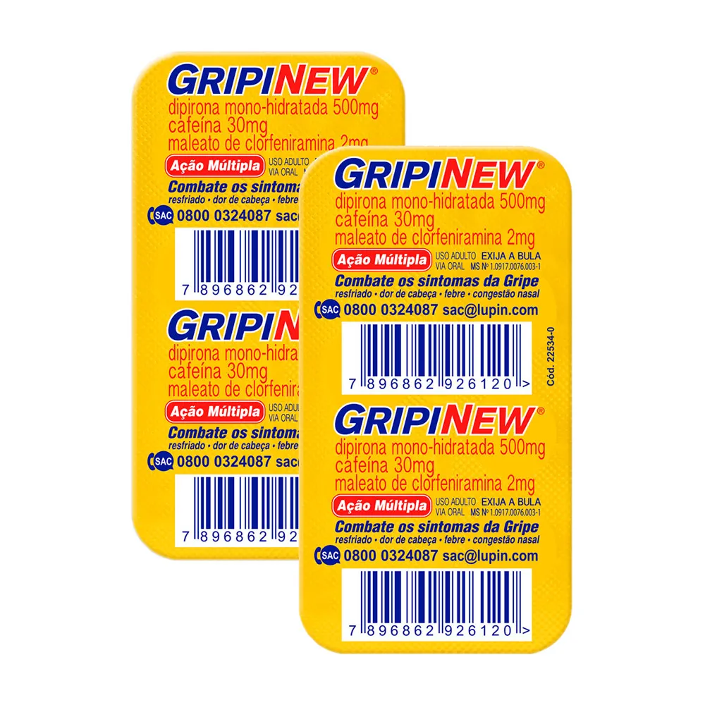 Kit 2 Gripinew Envelope com 6 Comprimidos - Drogaria Araujo