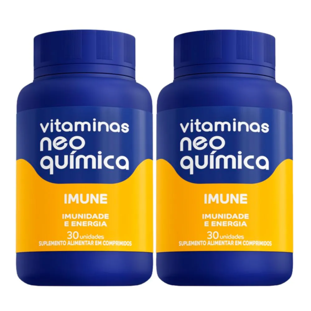 Kit 2 Vitamina Neo Química Imune 30 Comprimidos - Drogaria Araujo
