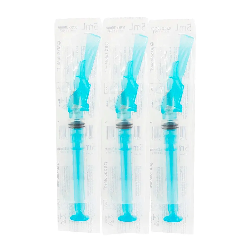 Kit 3 Seringa BD 5ml Solomed 30x0,70mm - Drogaria Araujo