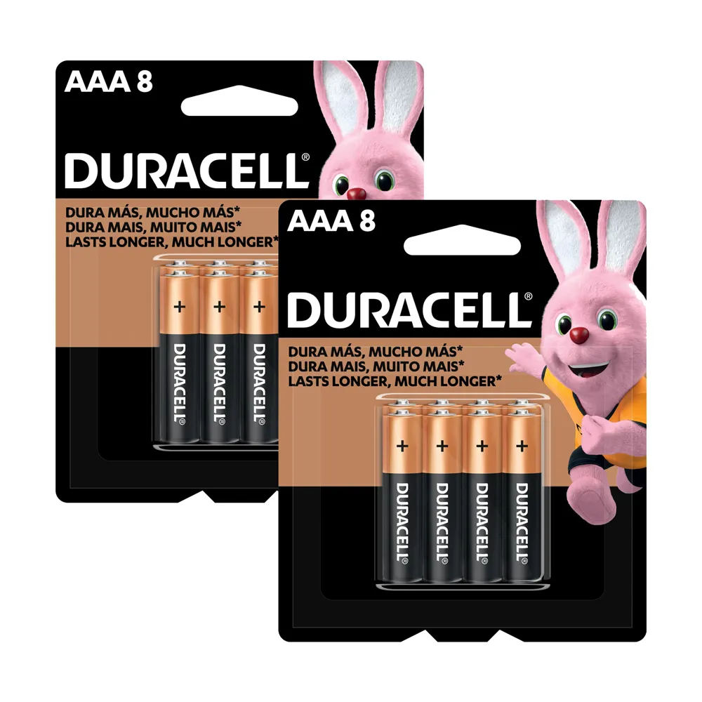 Kit 2 Pilha Duracell AAA Alcalina 8 Unidades - Drogaria Araujo