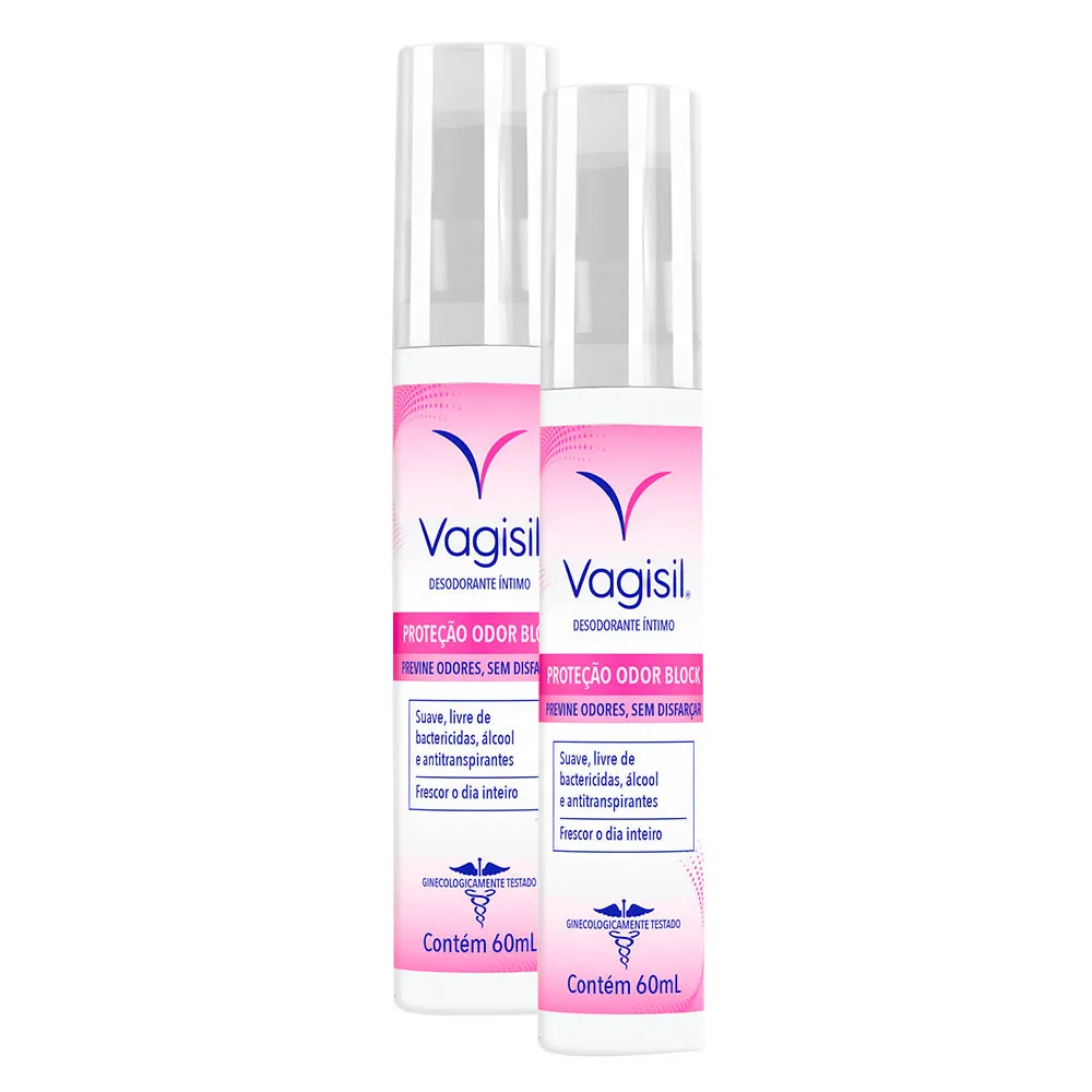 Kit 2 Vagisil Desodorante Íntimo Spray 60ml - Drogaria Araujo