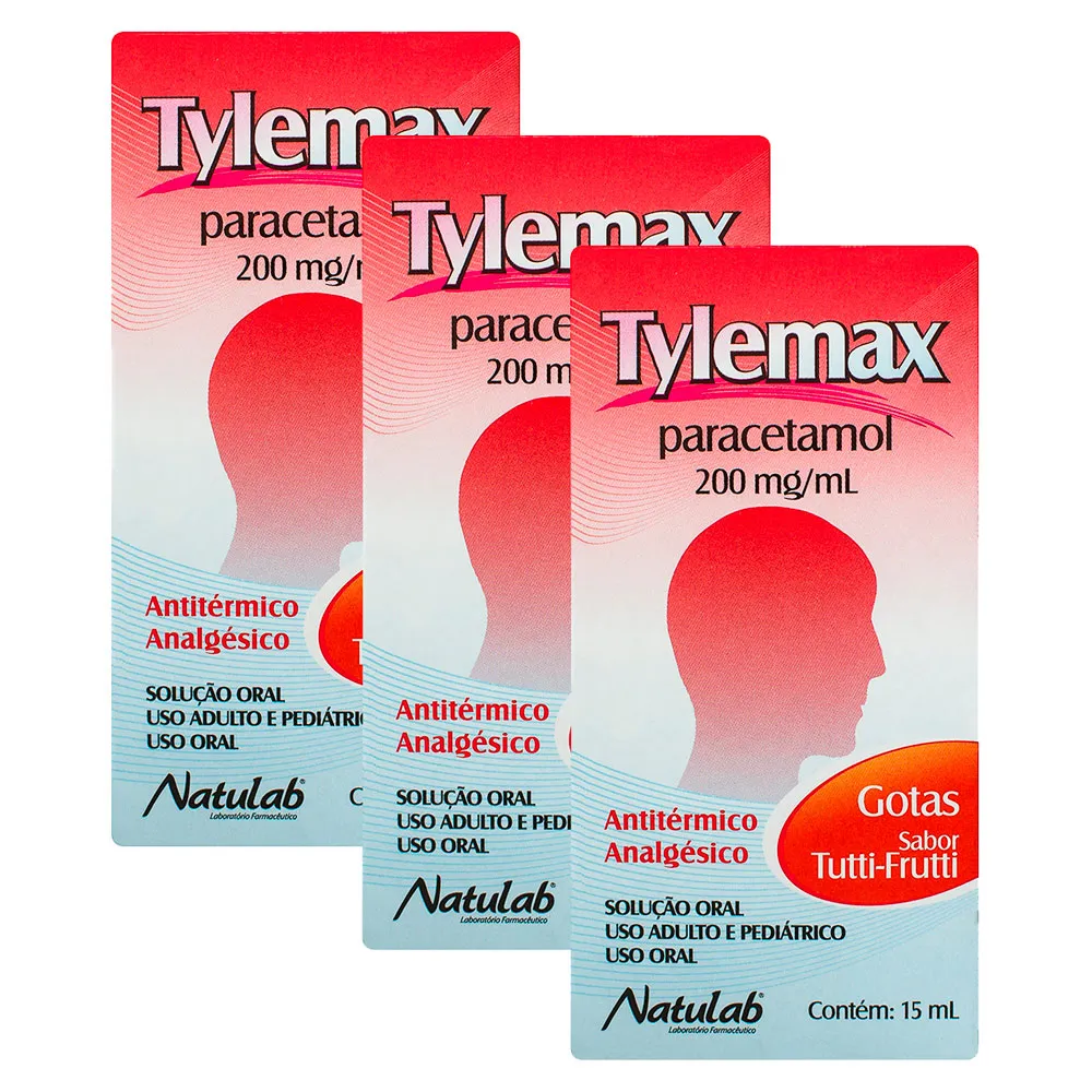 Kit 3 Tylemax 200mg/ml Gotas com 15ml - Drogaria Araujo