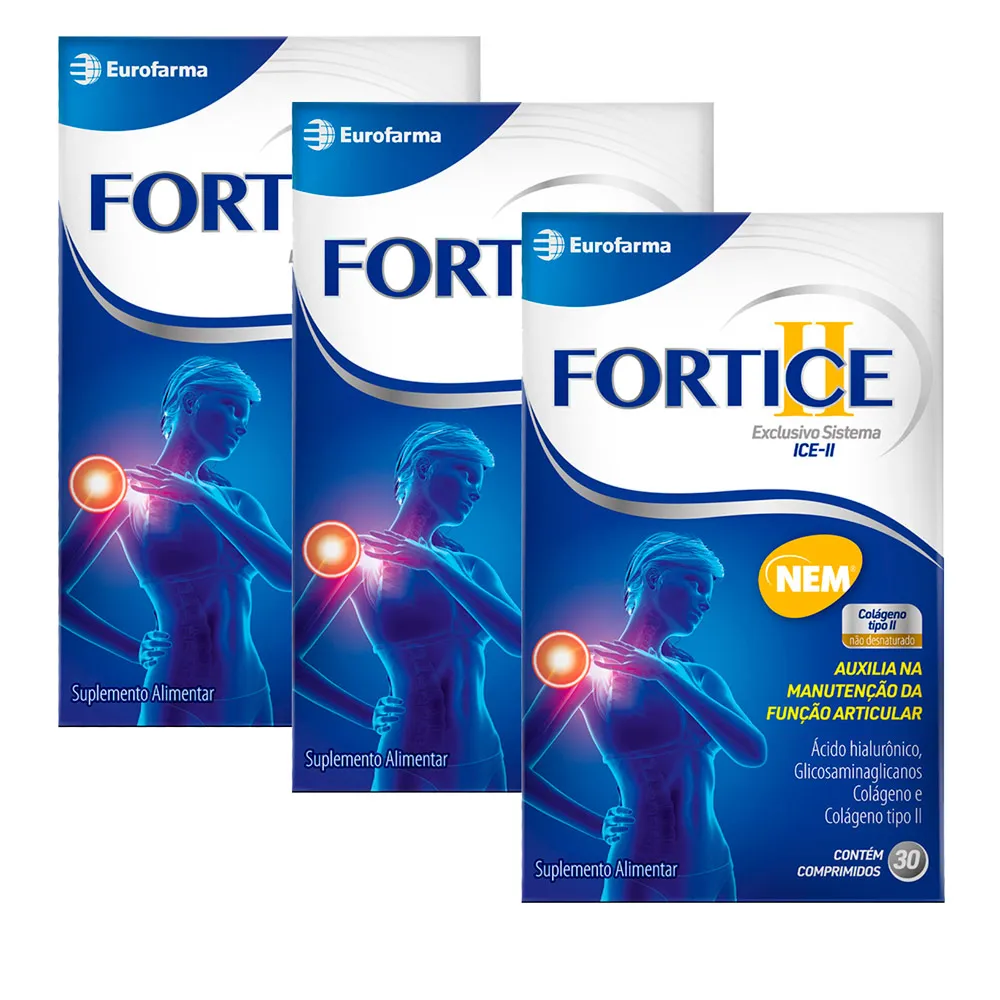 Kit 3 Fortice II com 30 Comprimidos - Drogaria Araujo